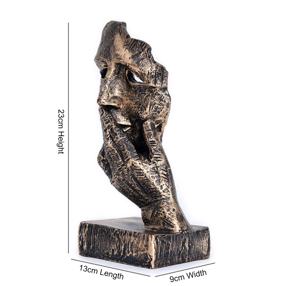 The Thinker Statue, Thinker model, no talk theme statue (Antique Black ...