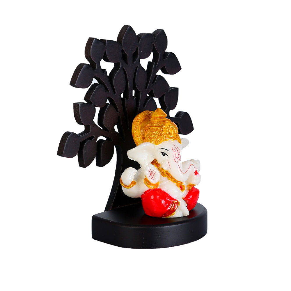 Lord Ganesh Blessing Pose Under Tree Decorative Showpiece – JaipurCraft